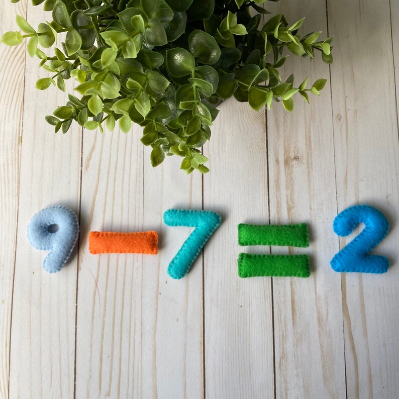Felt Math Symbols Learning Math Learning Toys Addition - Etsy