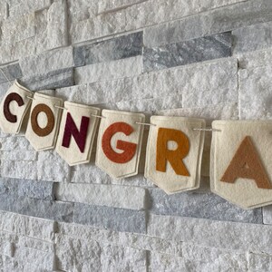 Congratulations Felt Banner, Congratulations Garland, Home Decor, Boho ...