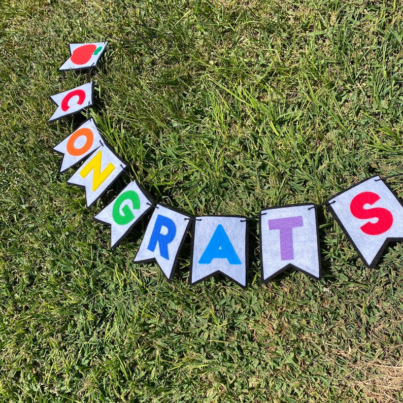 Congrats Pre Kindergarten Graduation Banner Kindergarten - Etsy