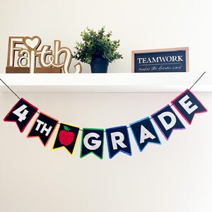 Back to School Felt Banner, First Day of School Photo Props, First Day ...