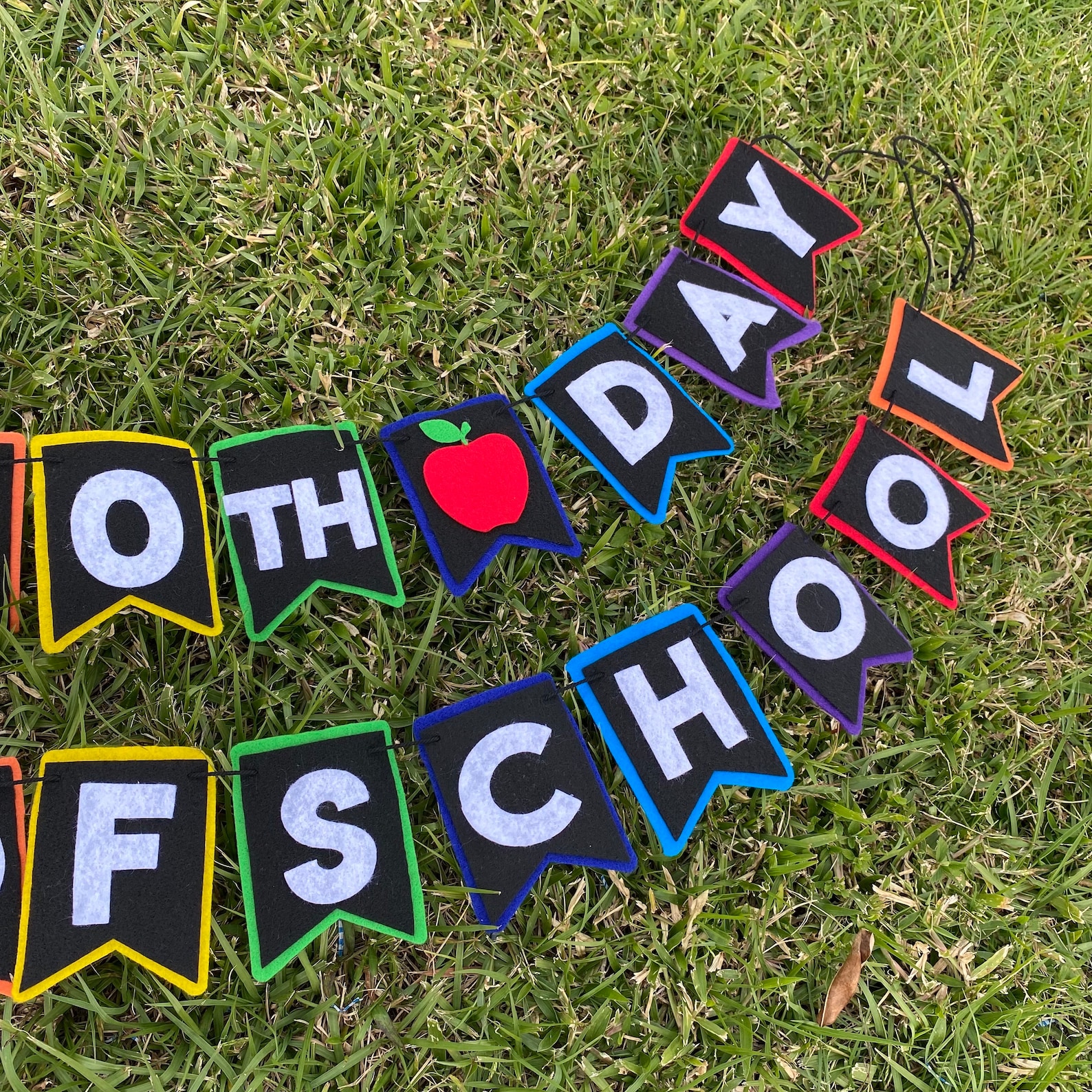 100th Day of School Felt Banner: Classroom Decor - Etsy