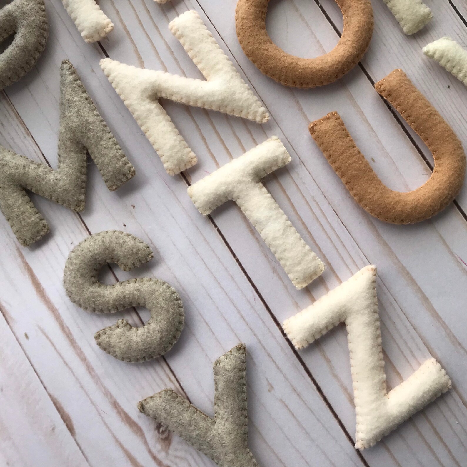 Felt Letters Felt Alphabet Preschool Alphabet Learning - Etsy