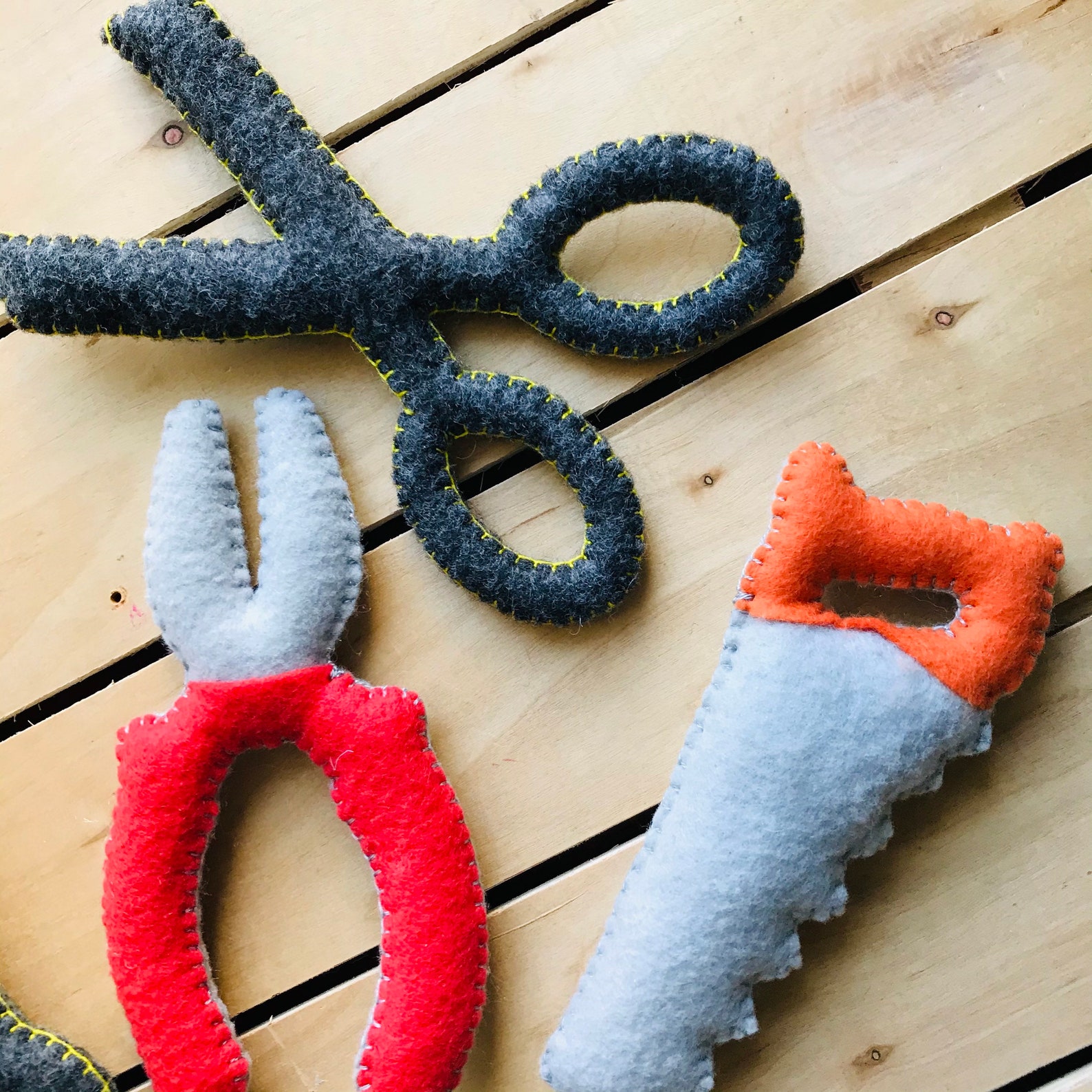 Felt Tools Set Learning Felt toys pretend play tools set | Etsy