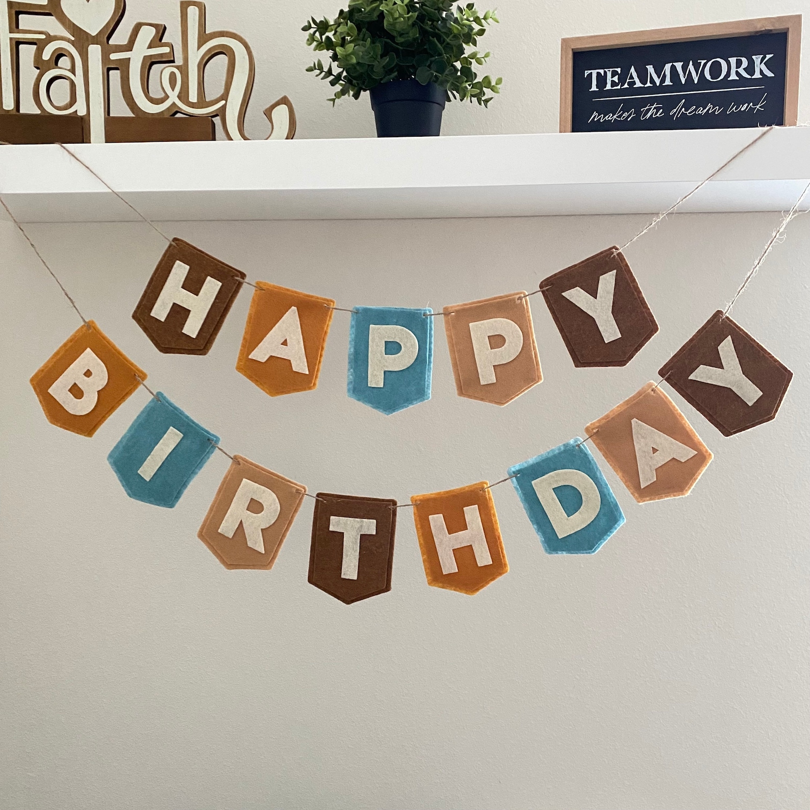 Boho Felt Happy Birthday Banner Birthday Felt Banner Boho - Etsy