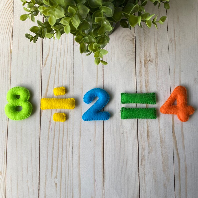 Felt Math Symbols Learning Math Learning Toys Addition - Etsy