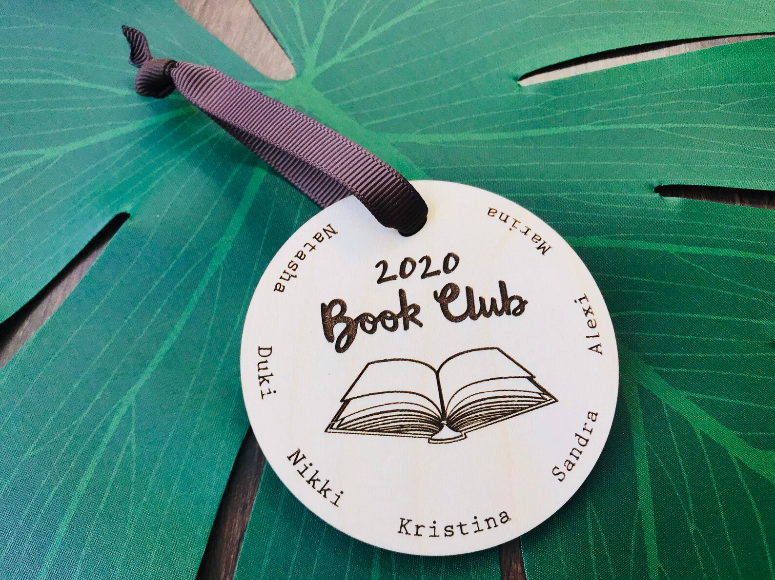 Ornament Bookclub Personalized Open Book - Etsy