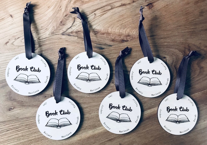 Ornament Bookclub Personalized Open Book | Etsy