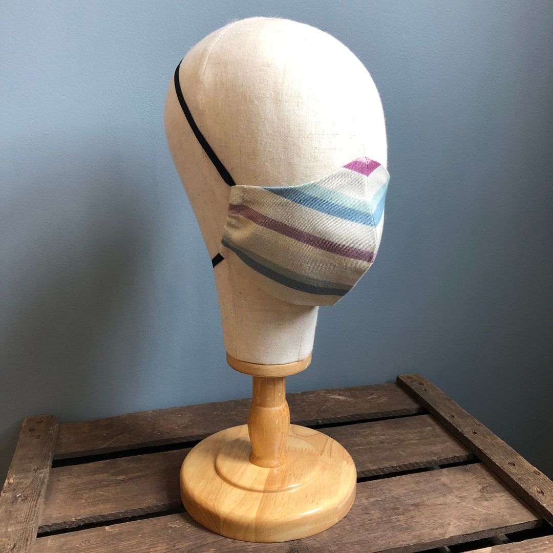 Adult Size Face Coverings/mask in Pastel Shade Stripes - Etsy