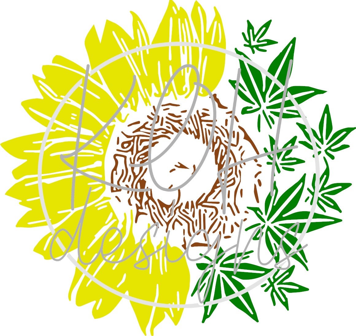 Sunflower Weed PNG SVG Download - Etsy