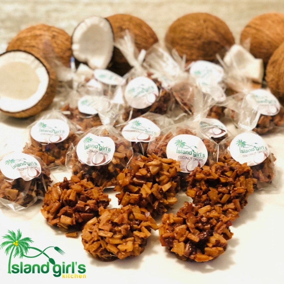 Handmade Coconut Drops With Ginger & Almond Meal - Etsy