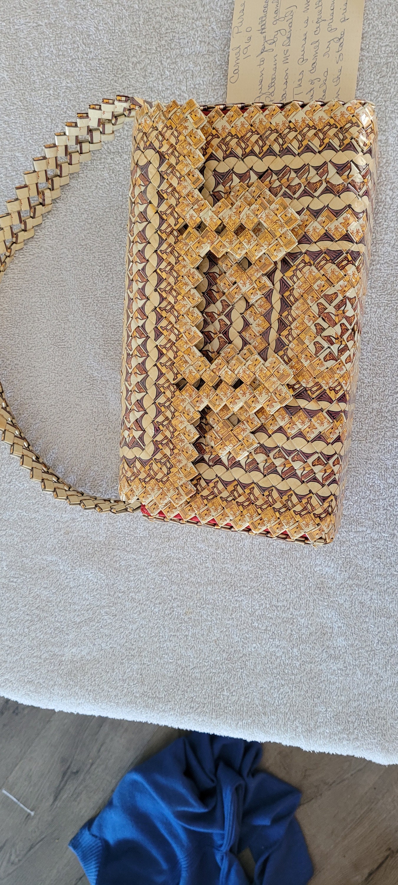 Tramp Art Purse Made With Camel Cigarette Packs by Prisoners - Etsy