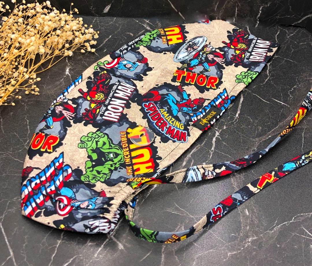 Marvel Scrub Caps for Women Superhero Surgical Cap Unisex - Etsy