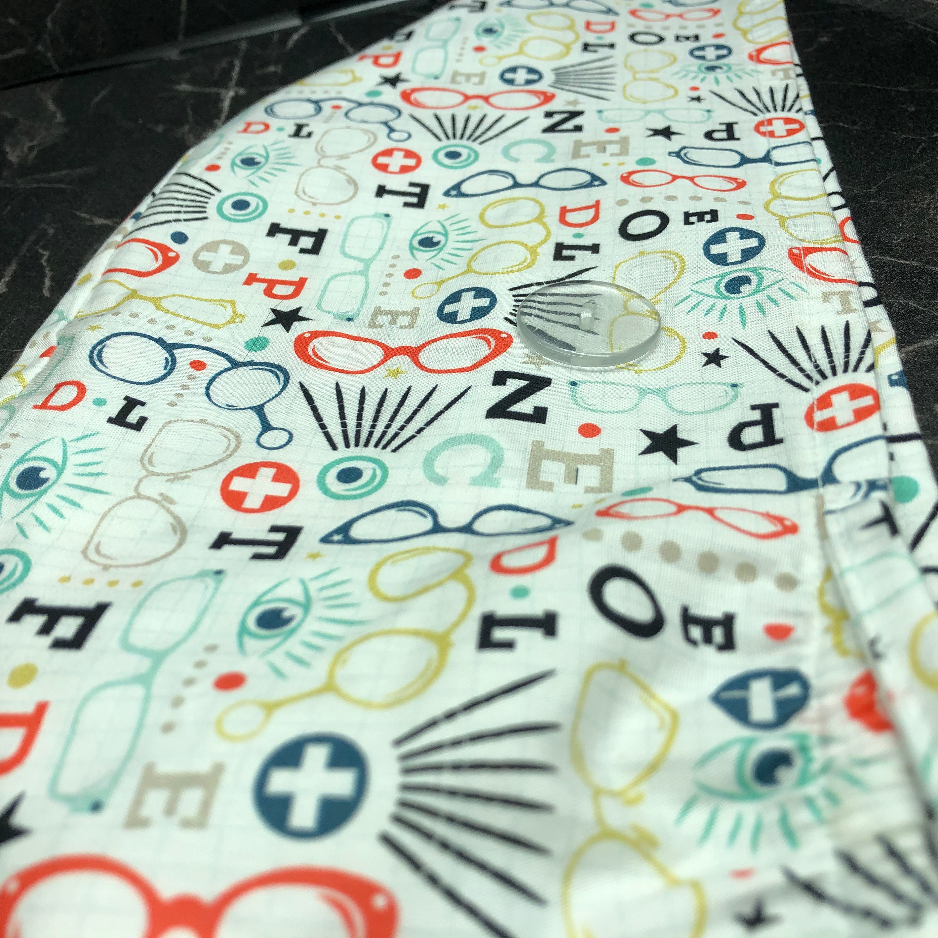 Unisex White Ophthalmology Scrub Caps Glasses Scrub Hats - Etsy Australia