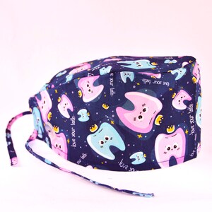 Tiedye Dental Scrub Caps for Men Love Your Teeth Surgical - Etsy