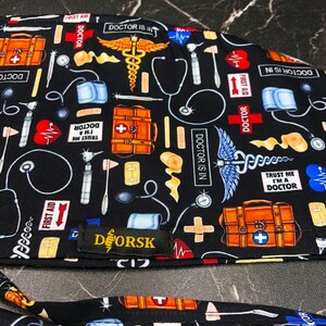 Black Doctor Scrub Caps for Women Stethoscope Scrub Hats Men - Etsy