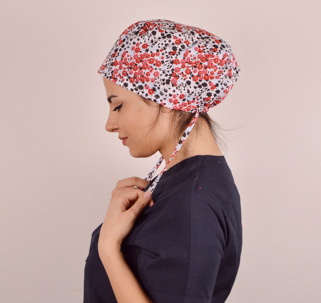 Floral Scrub Caps, Euro Surgical Cap, Unisex Scrub Hats - Etsy