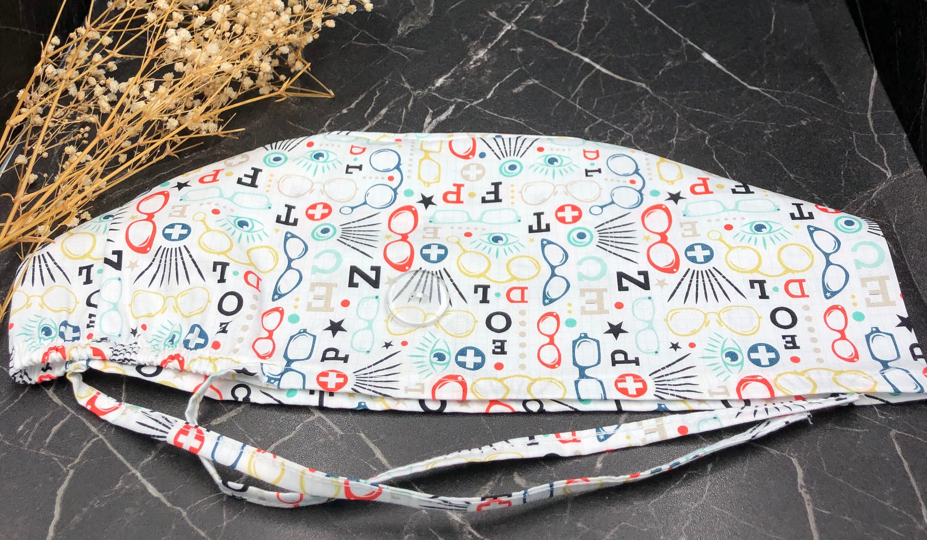 Unisex White Ophthalmology Scrub Caps Glasses Scrub Hats - Etsy Australia