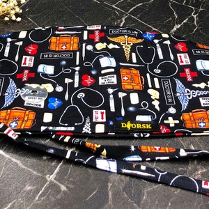 Black Doctor Scrub Caps for Women Stethoscope Scrub Hats Men - Etsy