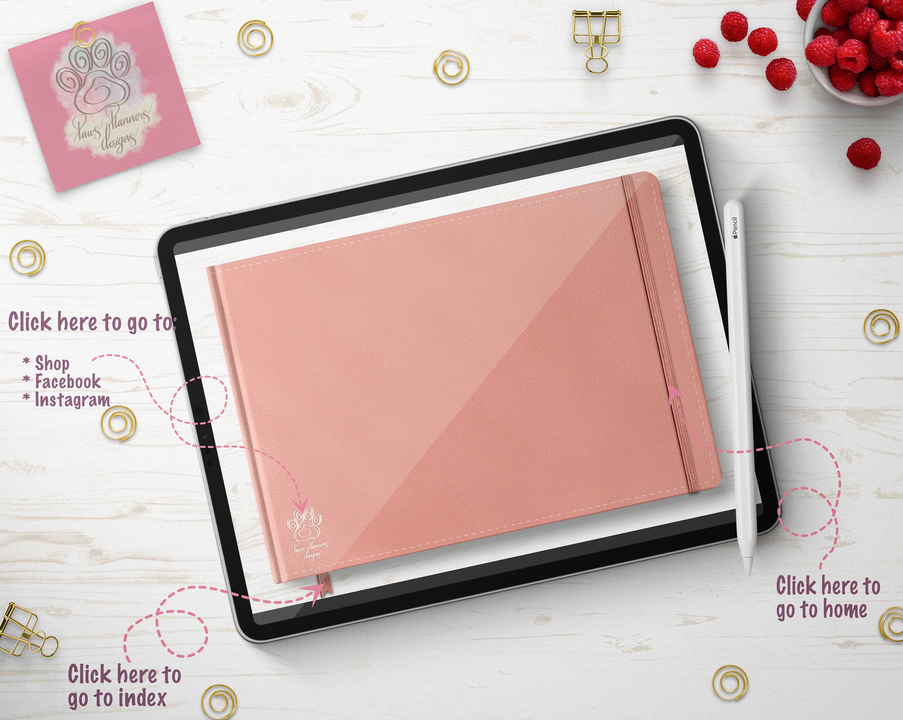 Sunday Paws Sunrise Landscape Digital Planner Undated - Etsy