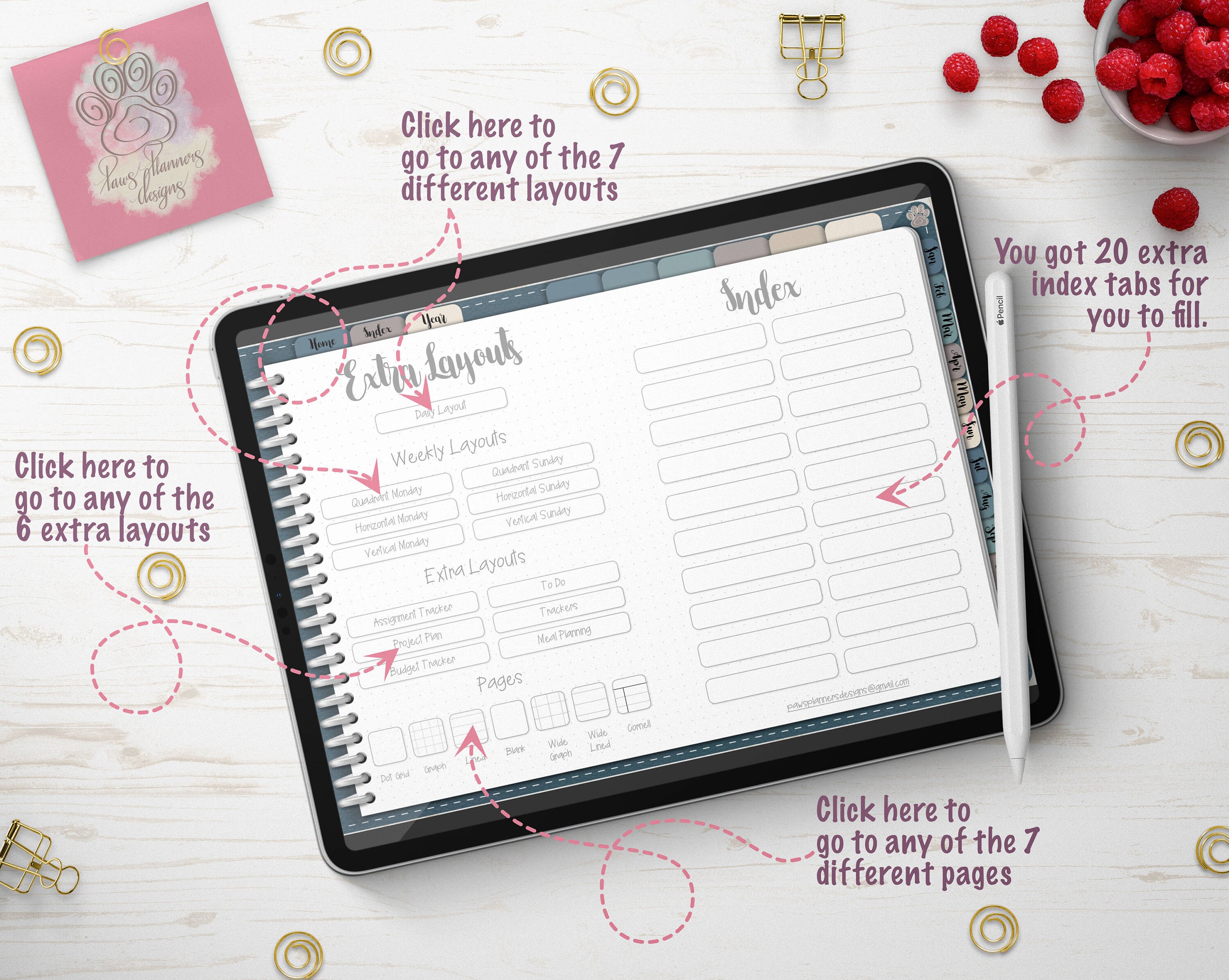 Monday Paws Seashore Water Landscape Digital Planner Non daté - Etsy France