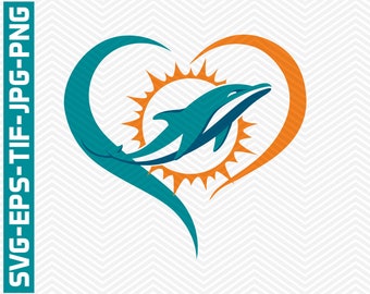 Miami dolphins svg | Etsy
