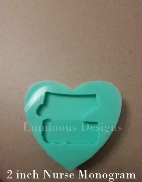 Epoxy Resin Mold Nurse Monogram Mold Resin Mold Silicone | Etsy