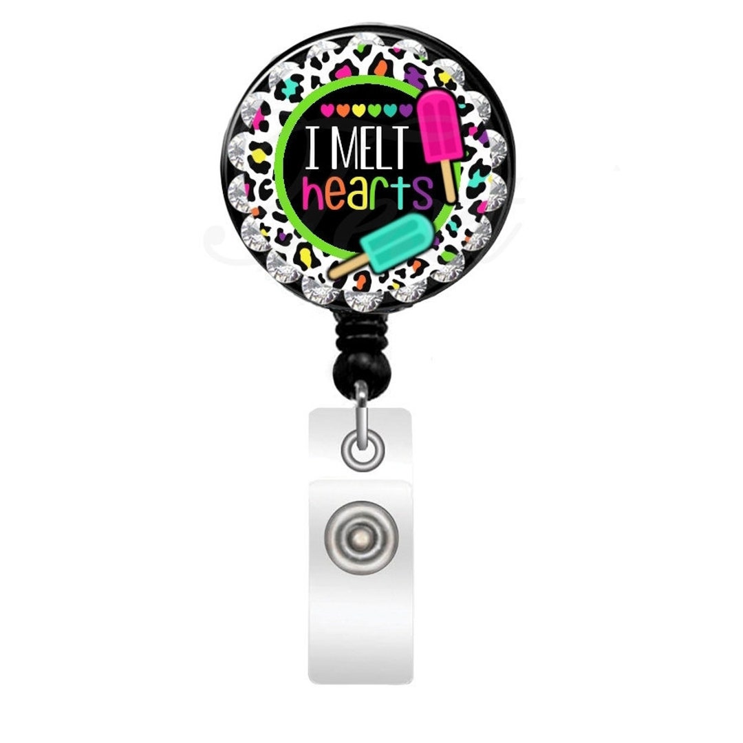 Nurse Nursing Teacher Waitress Office Bling Badge Reel - Etsy