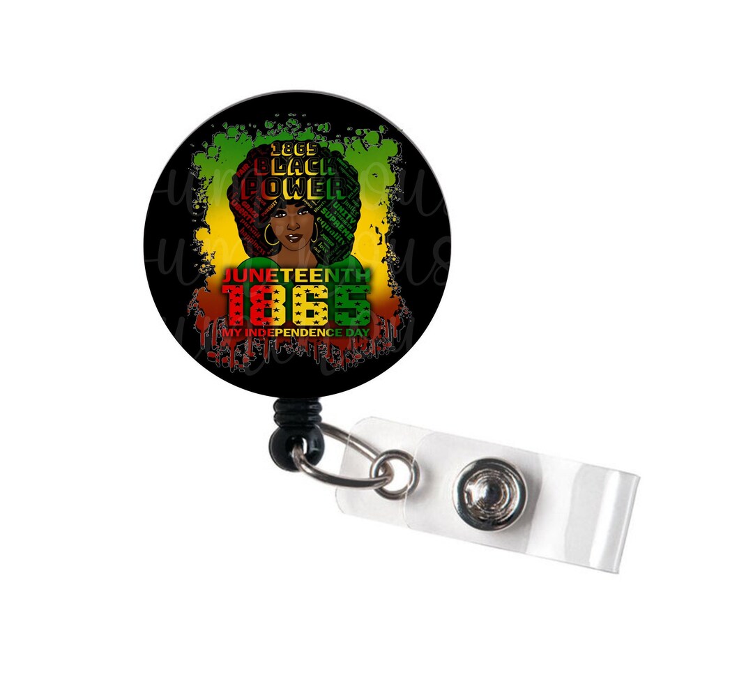 Juneteenth Badge Reel, Free-ish Badge Reel, ID Tag, Nurse Gift, Nursing ...
