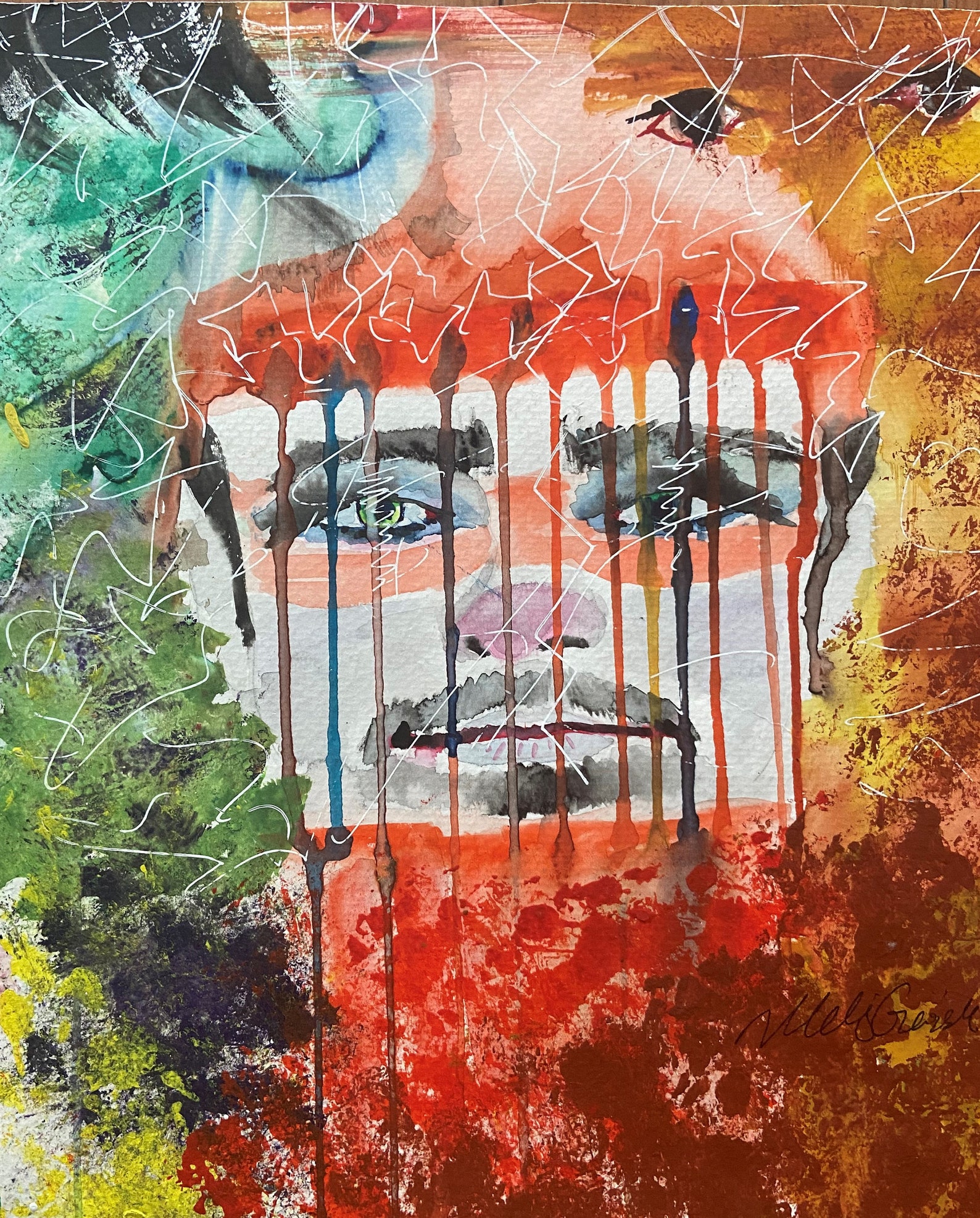 Digital Abstract Portrait, Portrait Abstract Download, Painting ...