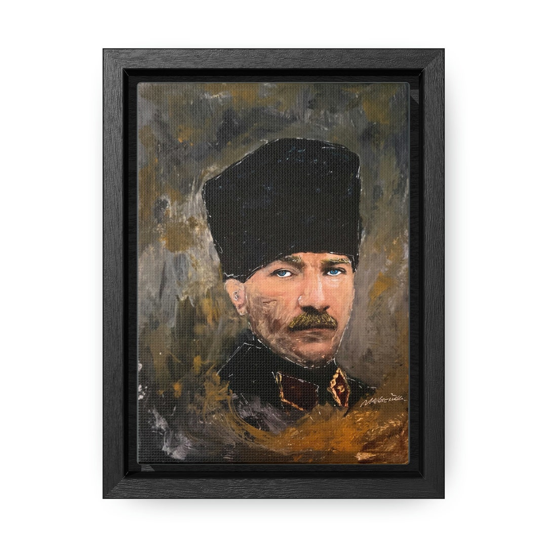 Mustafa Kemal Ataturk, Ataturk Portrait, Turkish Art, Print on Demand ...