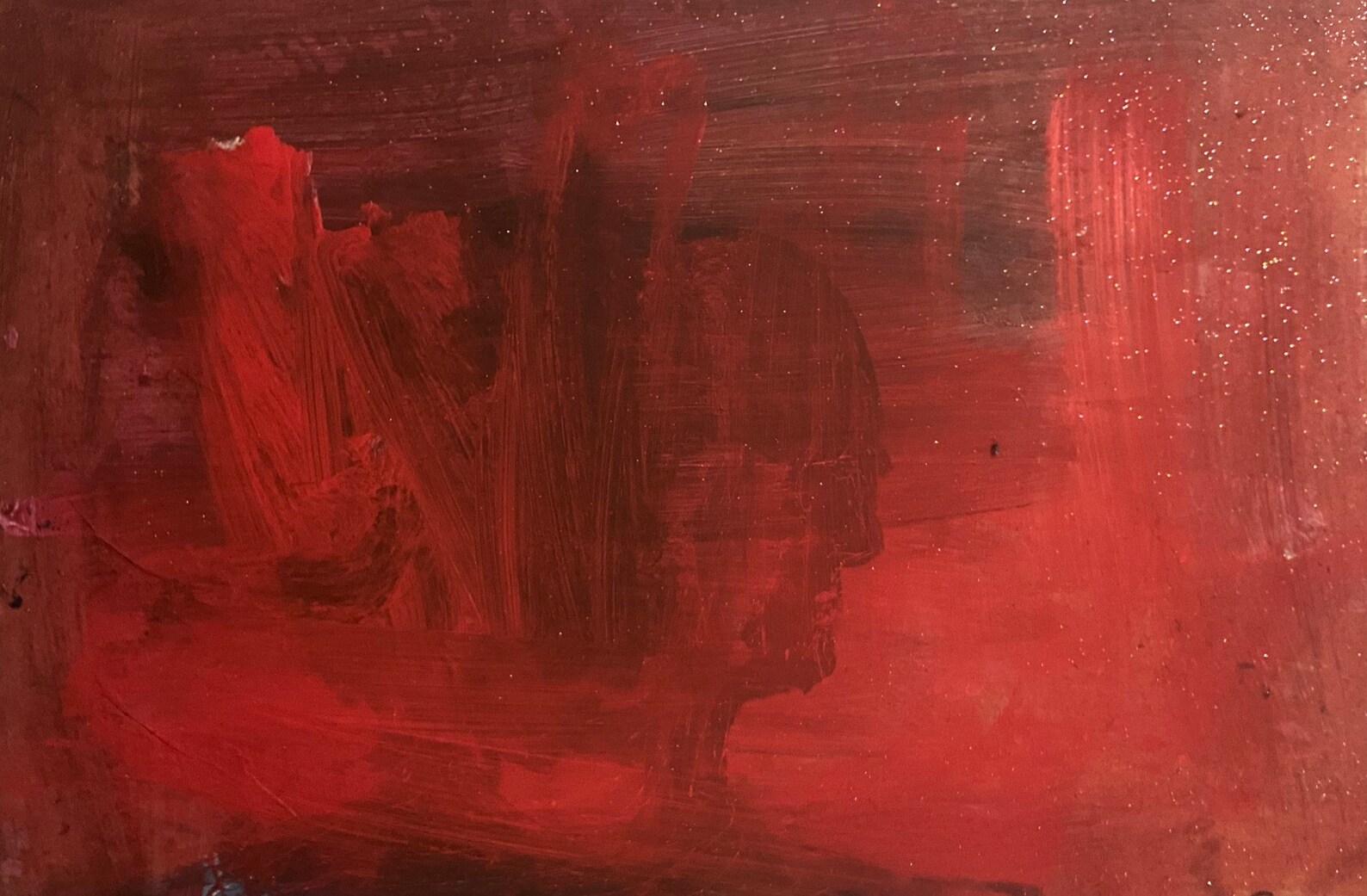 Red Abstract Expressionist, Red Abstract, Red Home Deco, Printable ...