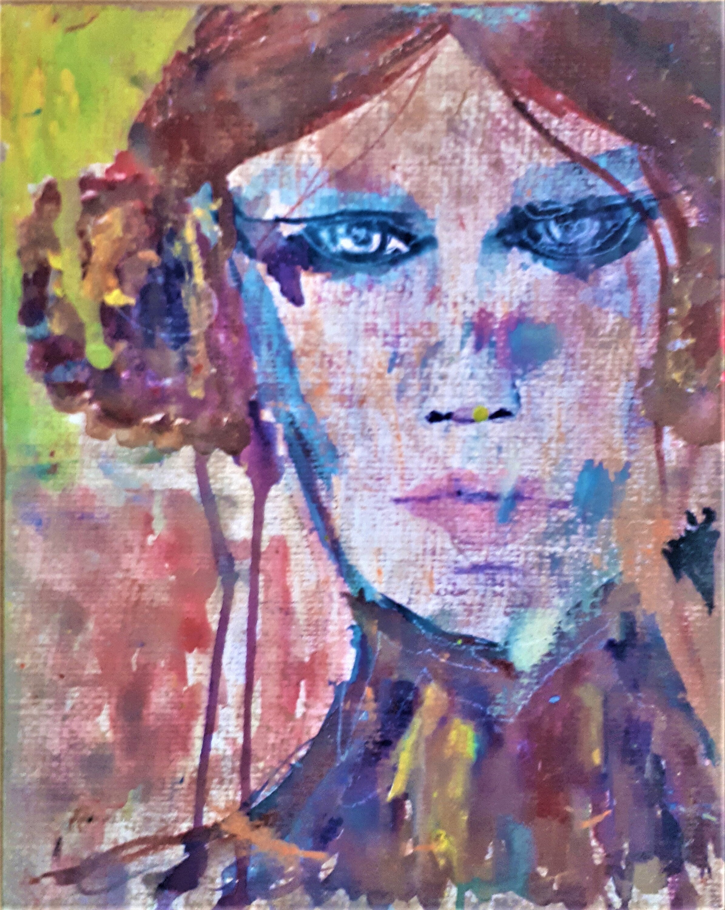 Original Woman Abstract , Woman Abstract Portrait, Original Painting ...
