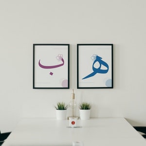 Arabic Alphabet Baa Thuluth Calligraphy Islamic Printable - Etsy UK