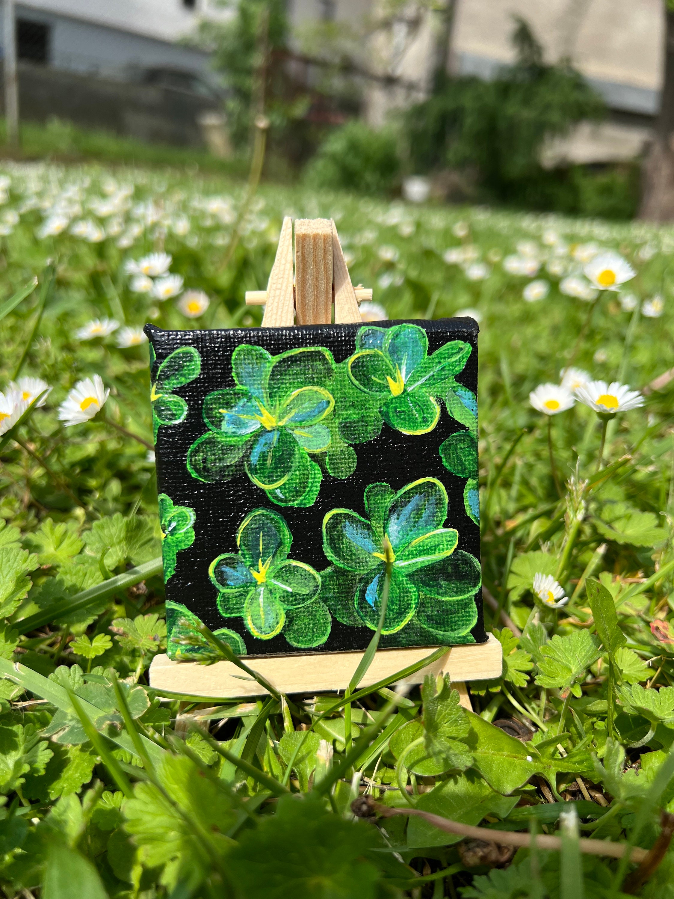 Mini Canvas Painting | Tiny Canvas Painting | 7x7cm | Acrylic Painting ...