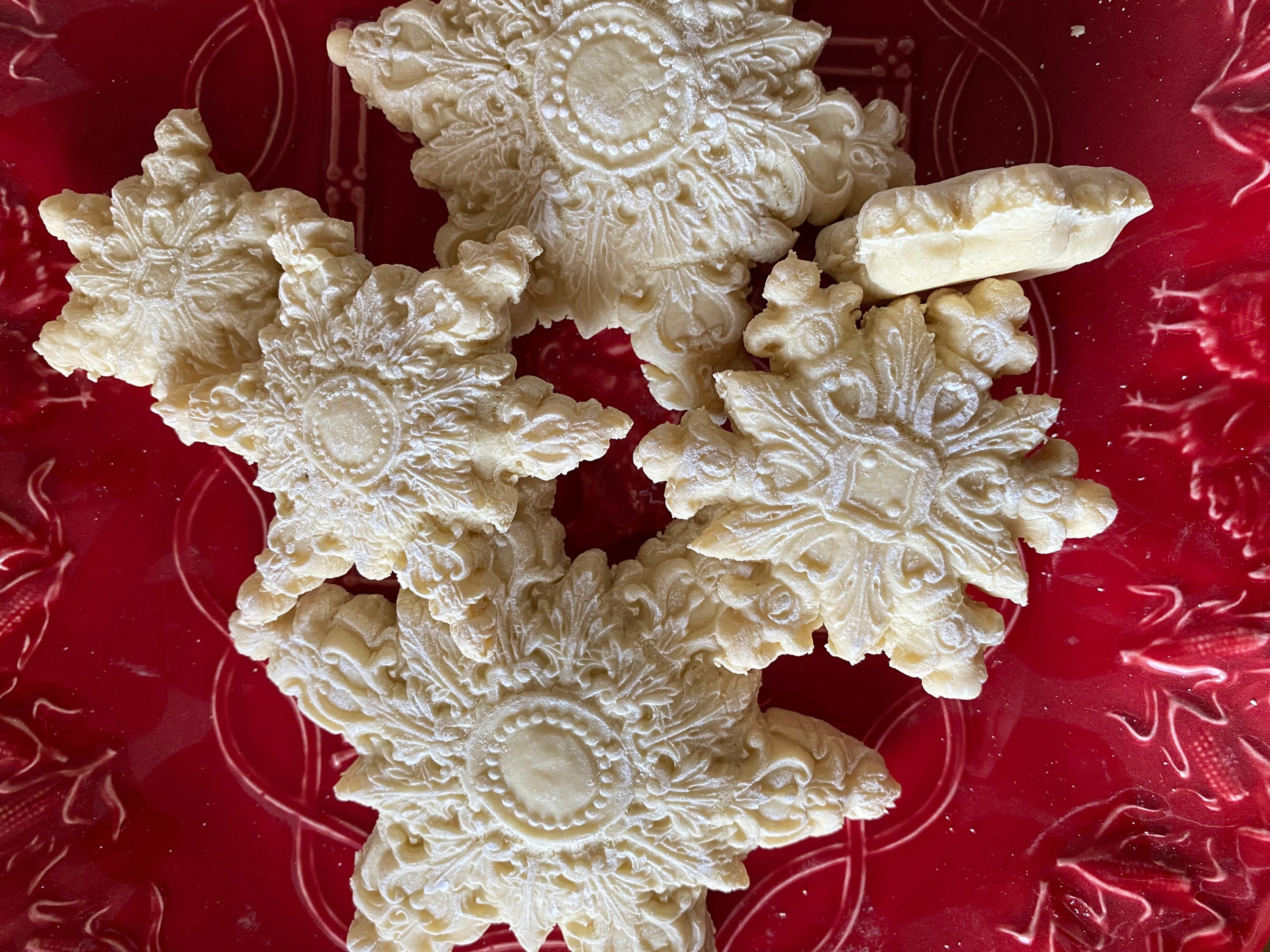 Vintage Victorian Christmas Snowflake Tea Cake Cookie Assorted 2 Dozen ...