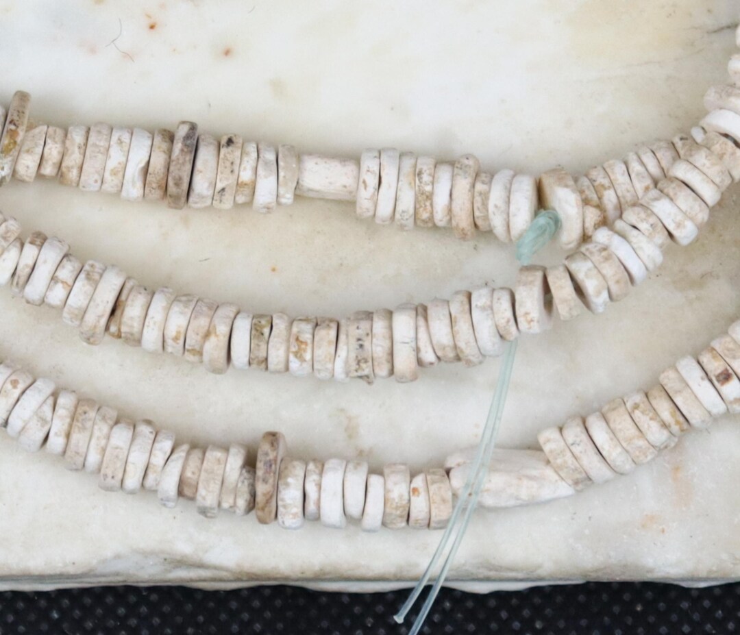 Old African Ostrich Egg Shell Heishi Trade Beads - Etsy