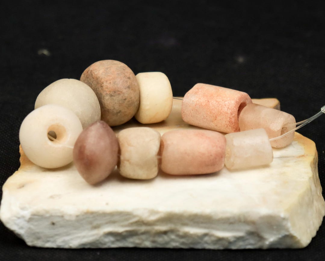 Set of 10 Ancient Stone Beads - Etsy