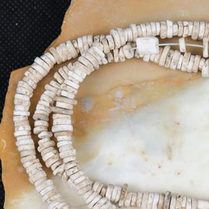 Old African Ostrich Egg Shell Heishi Trade Beads - Etsy