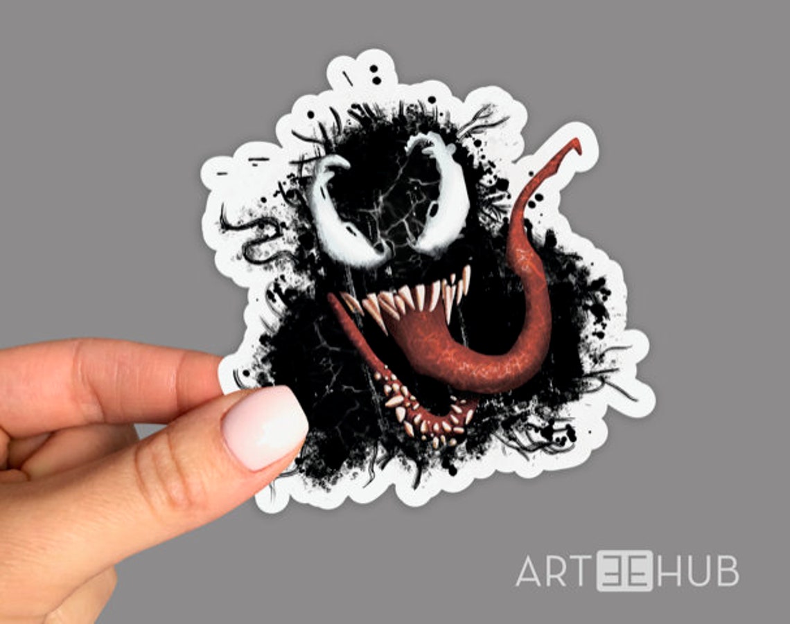 Venom Sticker Hero Sticker Eddie Sticker Symbiotic Alien | Etsy