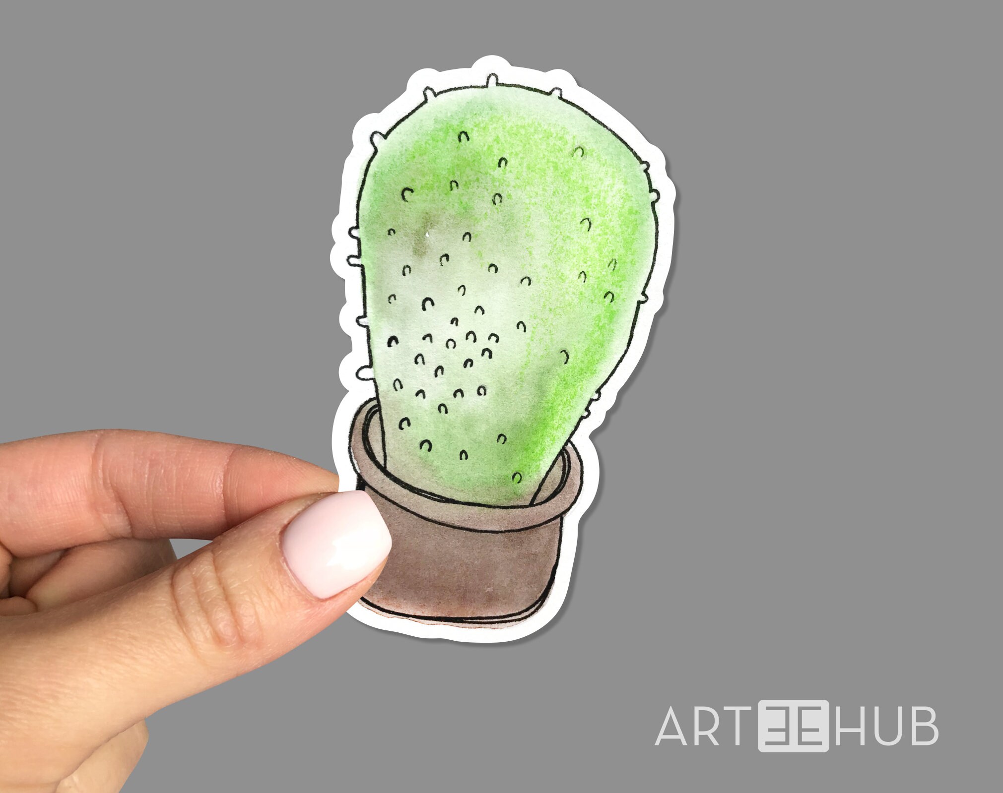 Pegatina de cactus pegatina linda etiqueta engomada de | Etsy Pegatina de cactus pegatina linda etiqueta engomada de | Etsy