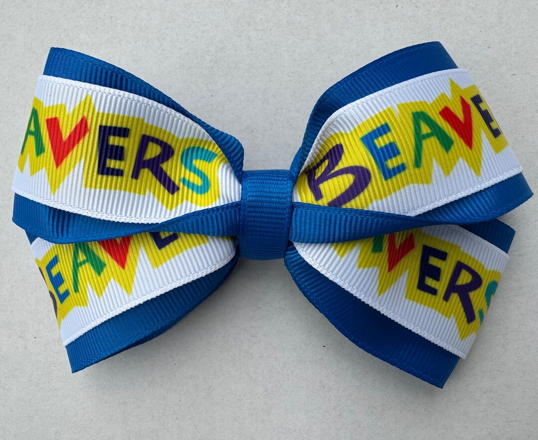 Beavers Logo Uniform Scouts Scouting Boutique Hair Bow Grosgrain Ribbon ...
