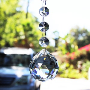 Hanging Ball,hanging Crystal Suncatcher, Home Decor, Ceiling Light Pull ...