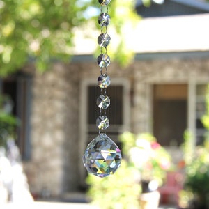 Hanging Ball,hanging Crystal Suncatcher, Home Decor, Ceiling Light Pull ...