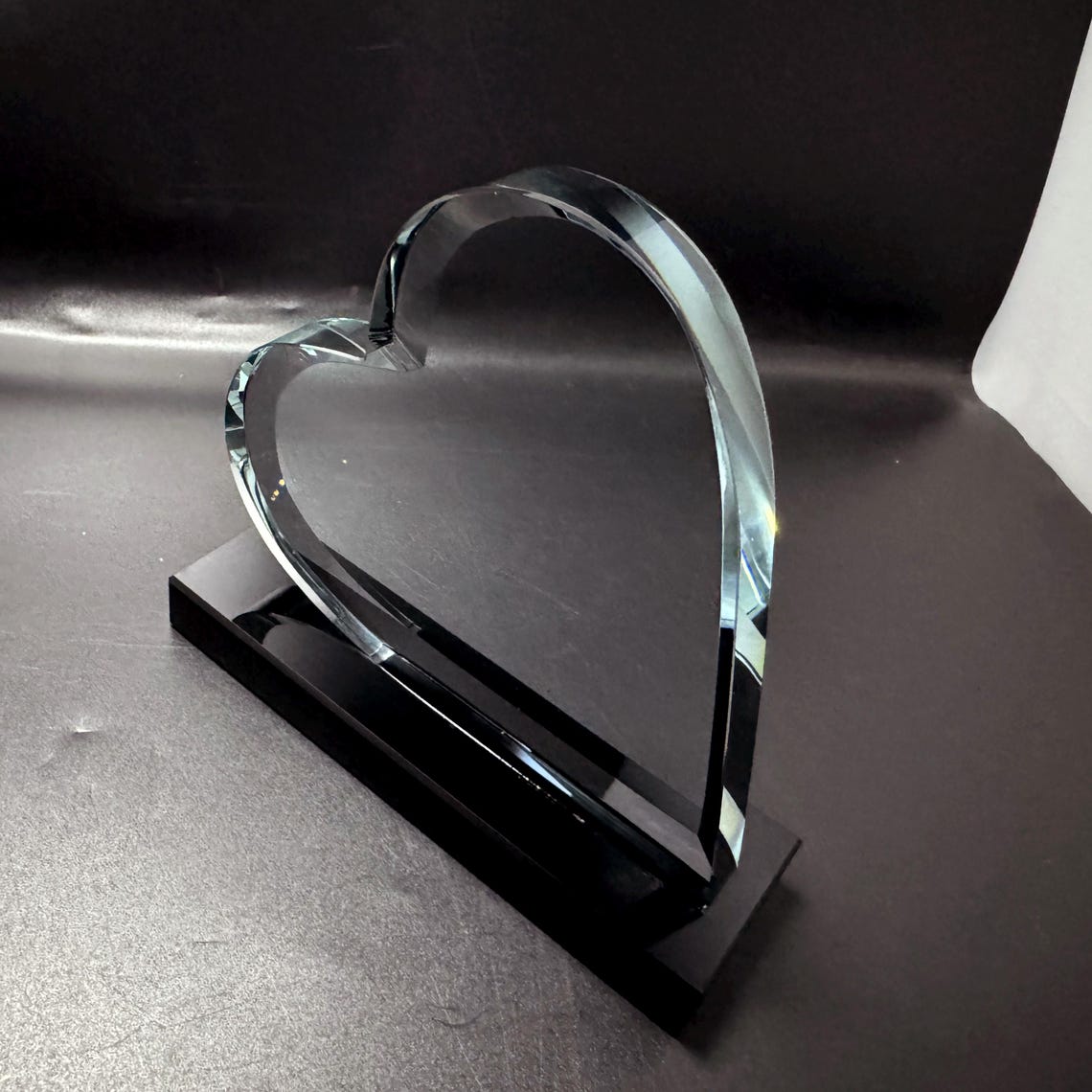 Personalized Crystal Heart Award: Engraved Gift for Mom, Dad ...
