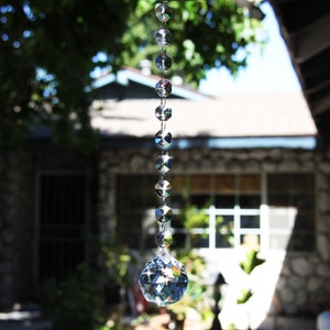 Hanging Ball,hanging Crystal Suncatcher, Home Decor, Ceiling Light Pull ...