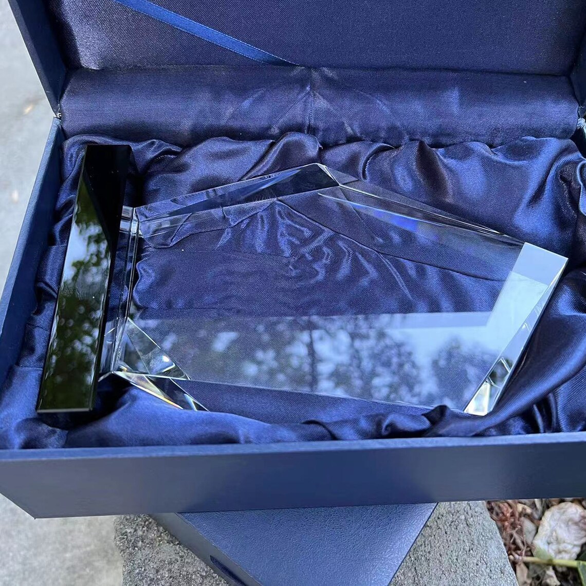 Personalized Crystal Award With Obsidian unique Gift for - Etsy