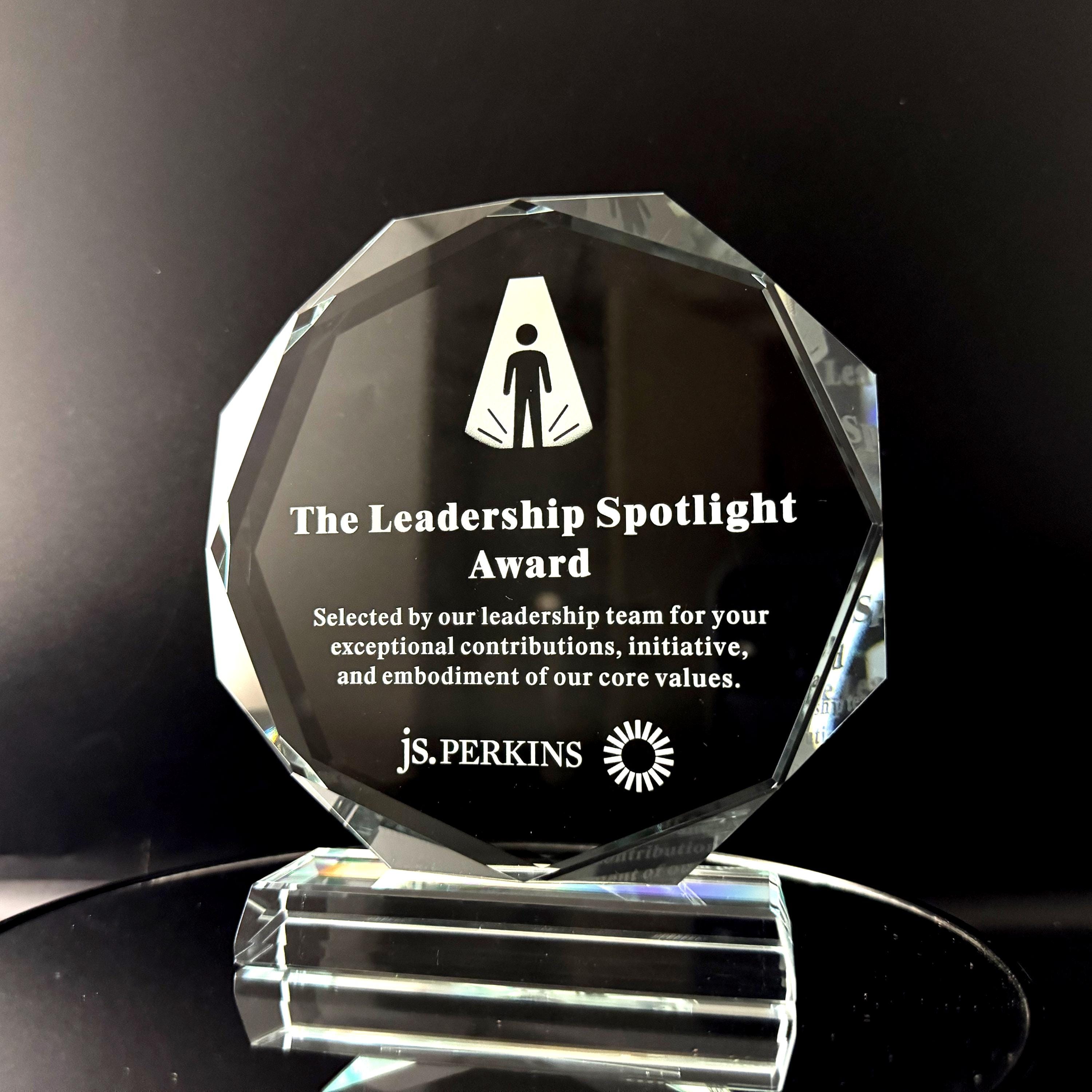 Personalized Crystal Award: Laser Engraved Award, Thank You Gift, for ...