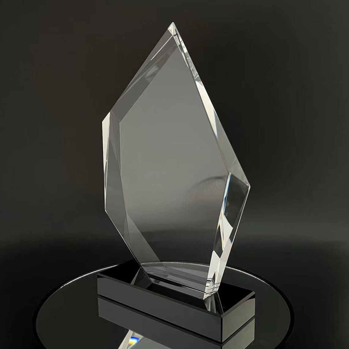 Personalized Crystal Award With Obsidian unique Gift for - Etsy