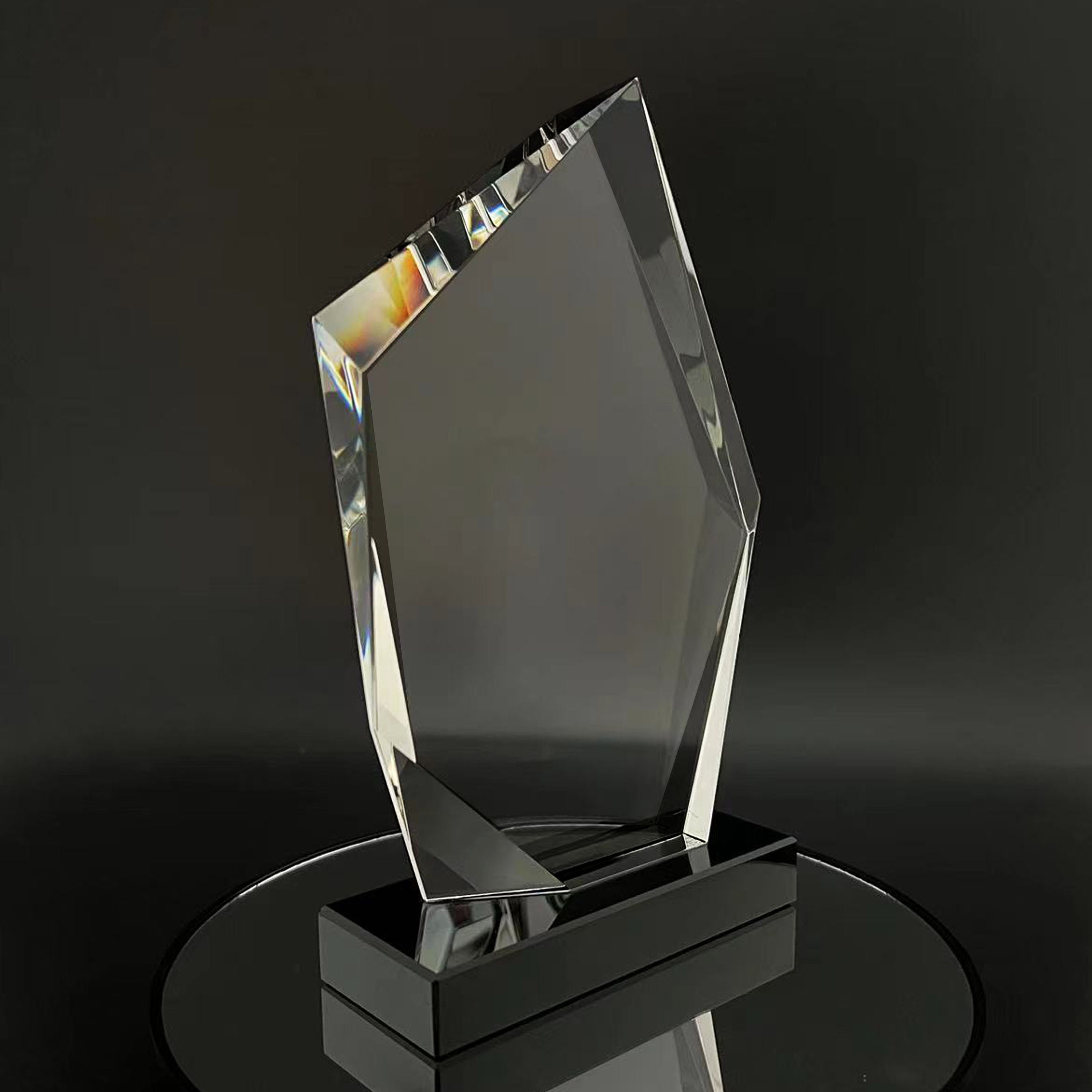 Personalized Crystal Award With Obsidian unique Gift for - Etsy