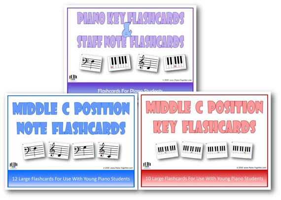 Middle C Position Flashcard Bundle - Etsy Singapore